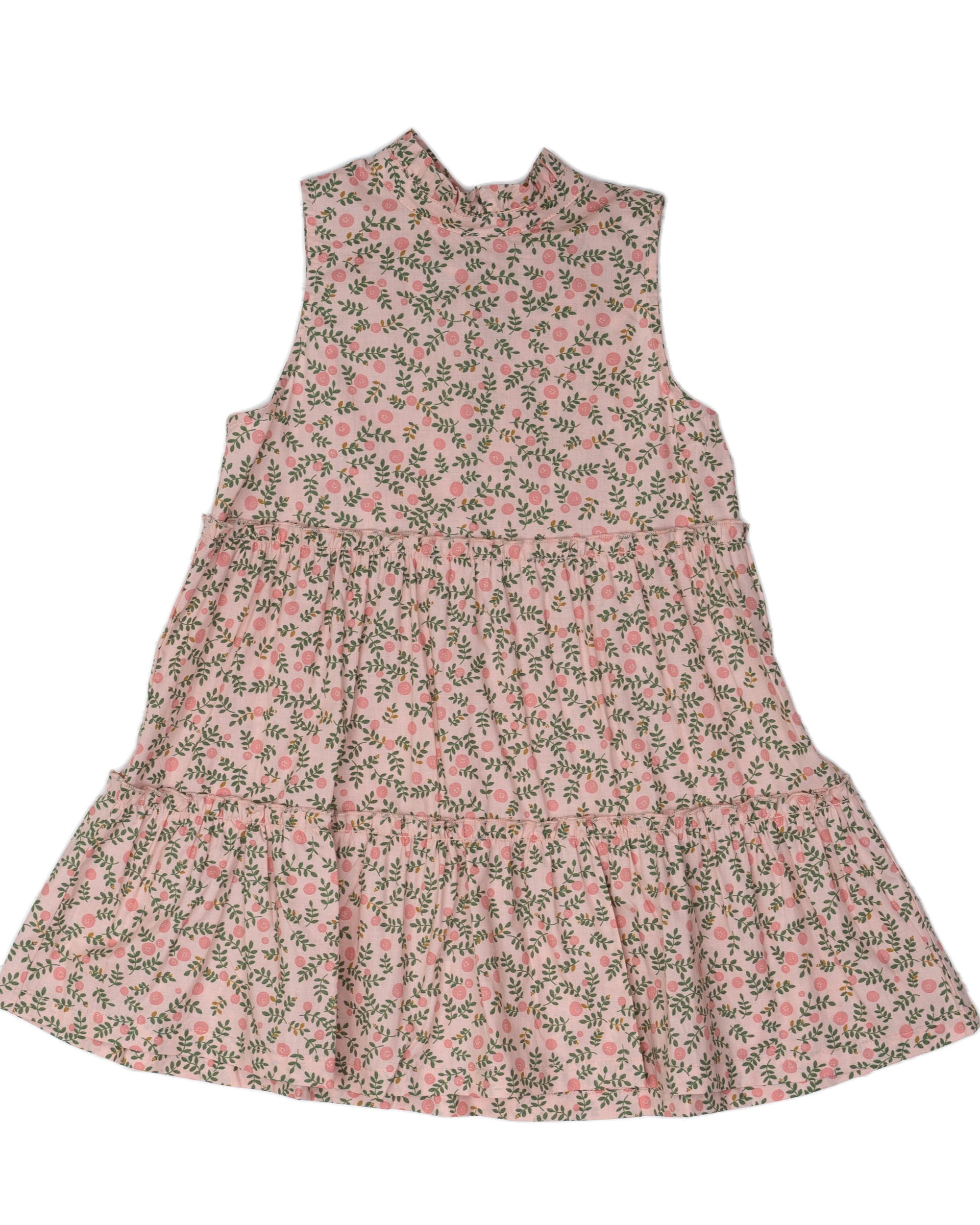 ADDISON PINK & GREEN FLORAL DRESS – The Oaks Apparel Co.
