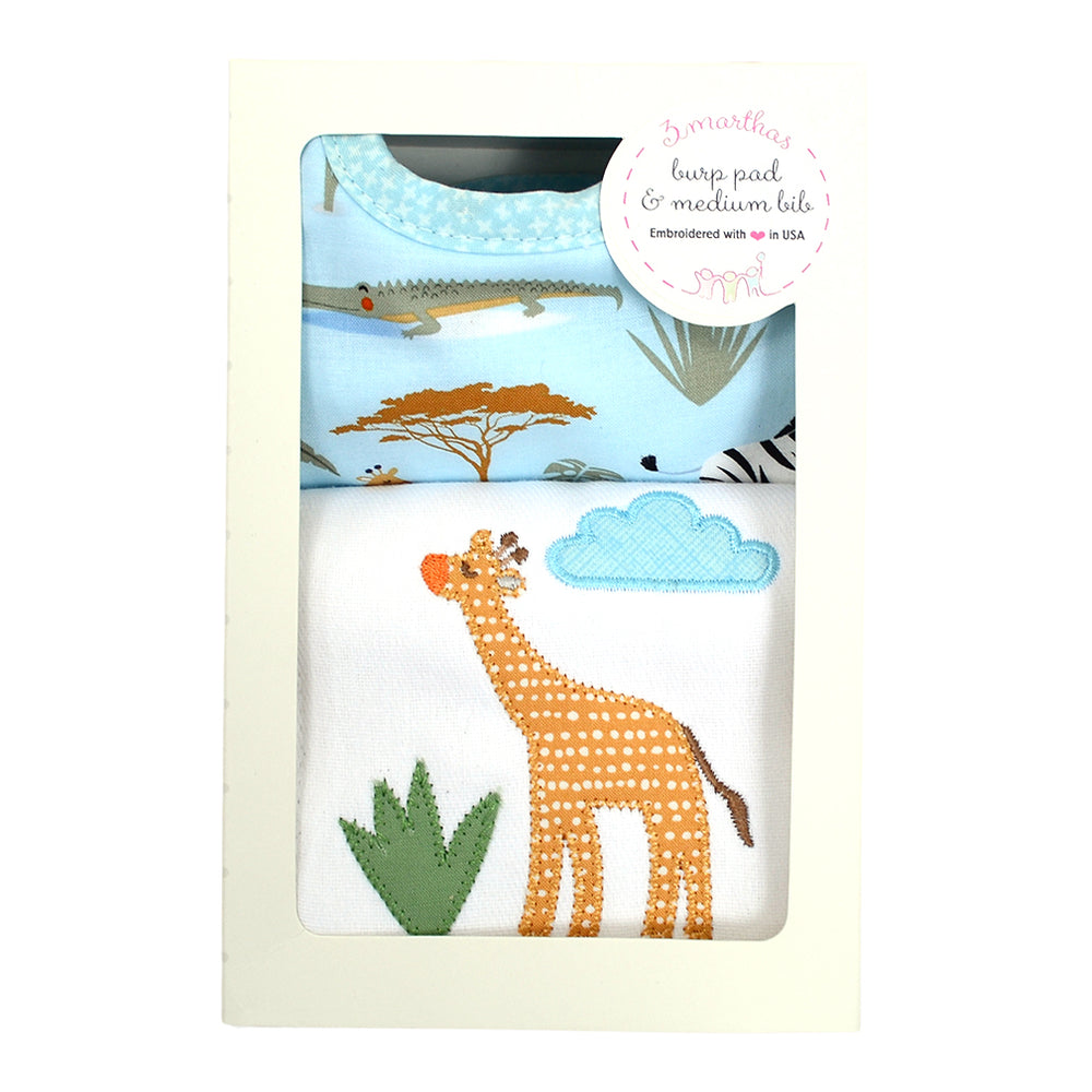 Giraffe Basic Bib & Burp Box Set – The Oaks Apparel Co.
