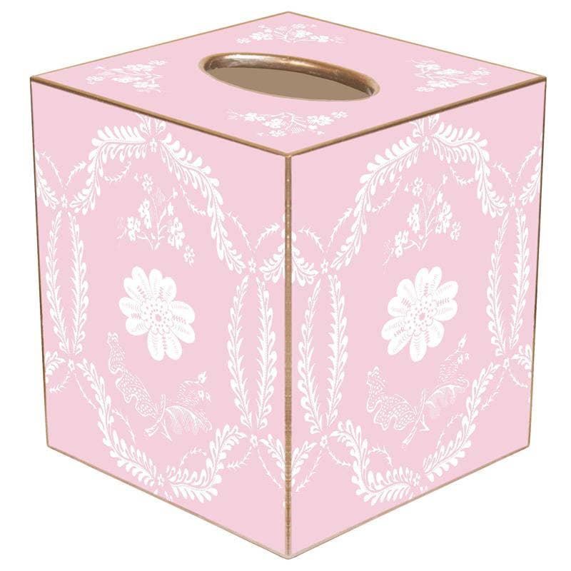 Marye-Kelley - Light Pink Provencial Tissue Box Cover – The Oaks ...