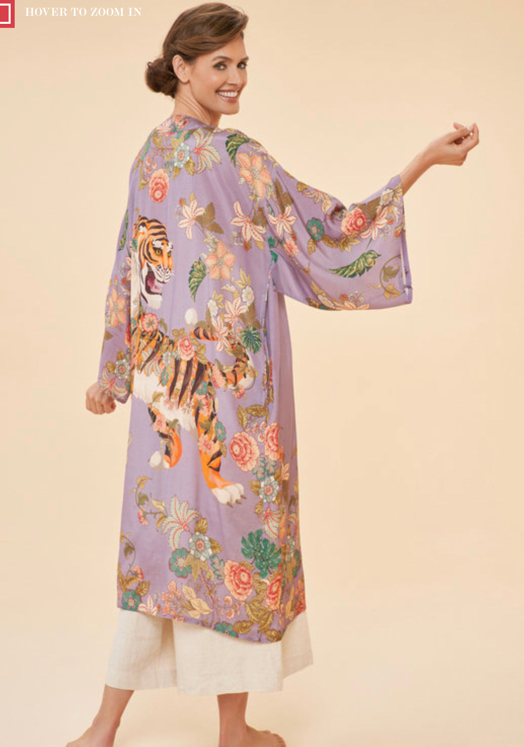 Powder Prancing Tiger Lilac Kimono Gown – The Oaks Apparel Co.