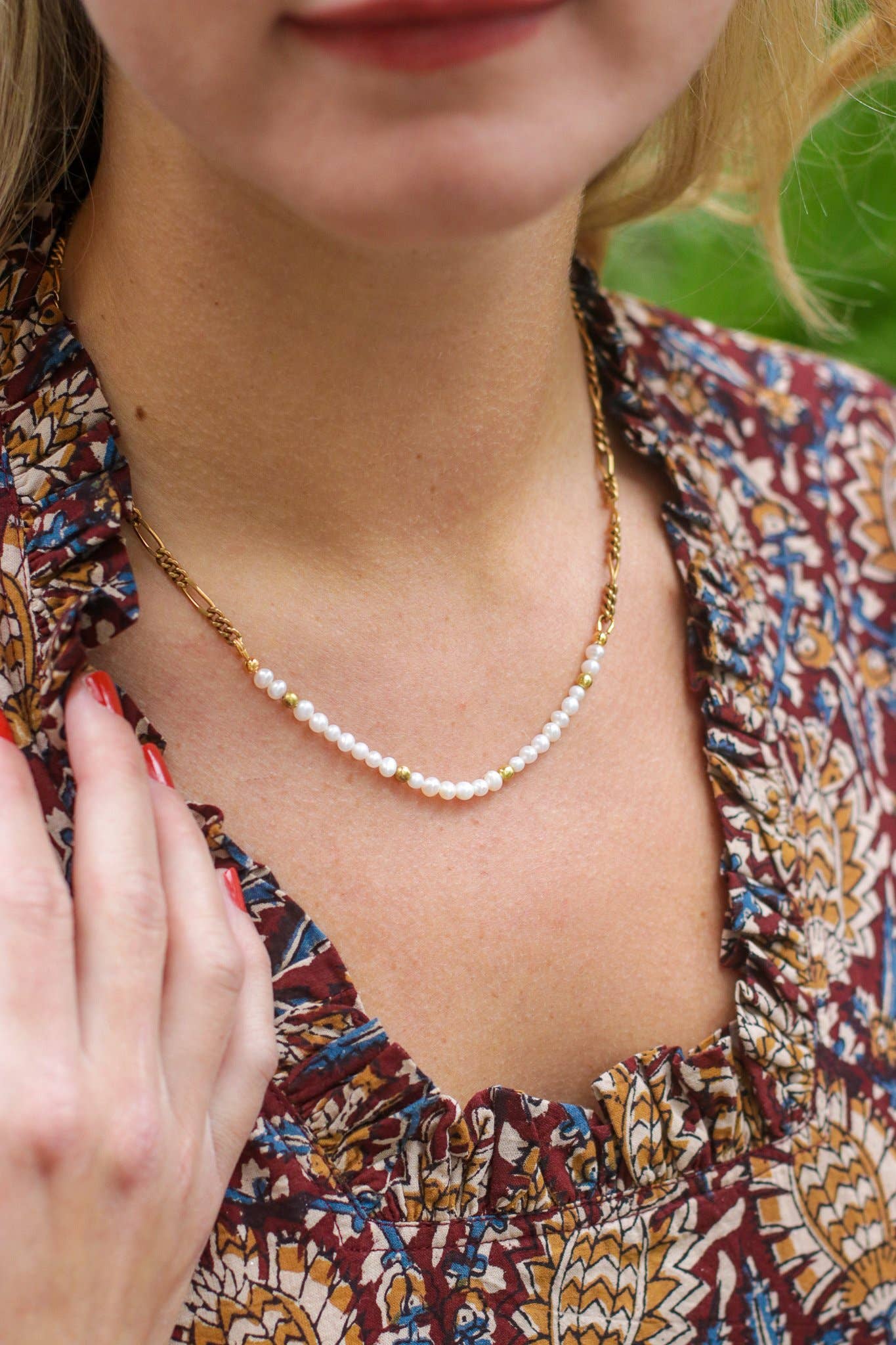Ex Voto - 18" Lilly Pearl Necklace – The Oaks Apparel Co.