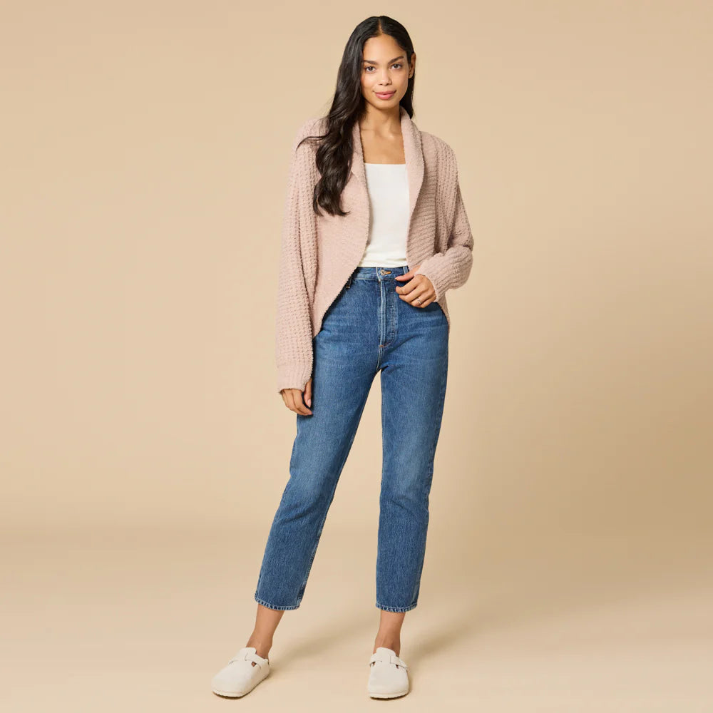 Waffle Marshmallow Cocoon Cardigan – The Oaks Apparel Co.
