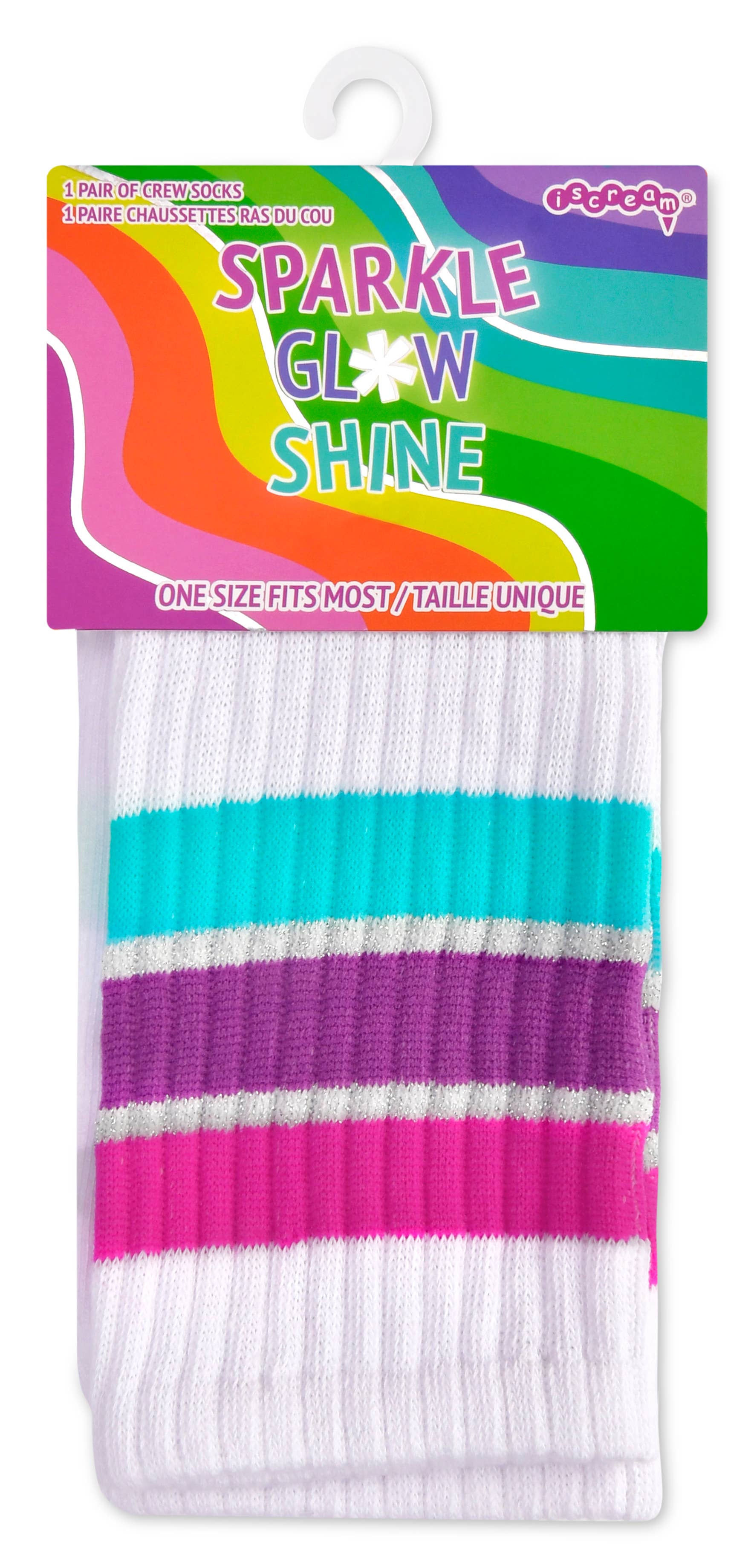 Iscream - SPARKLE GLOW SHINE SOCKS – The Oaks Apparel Co.