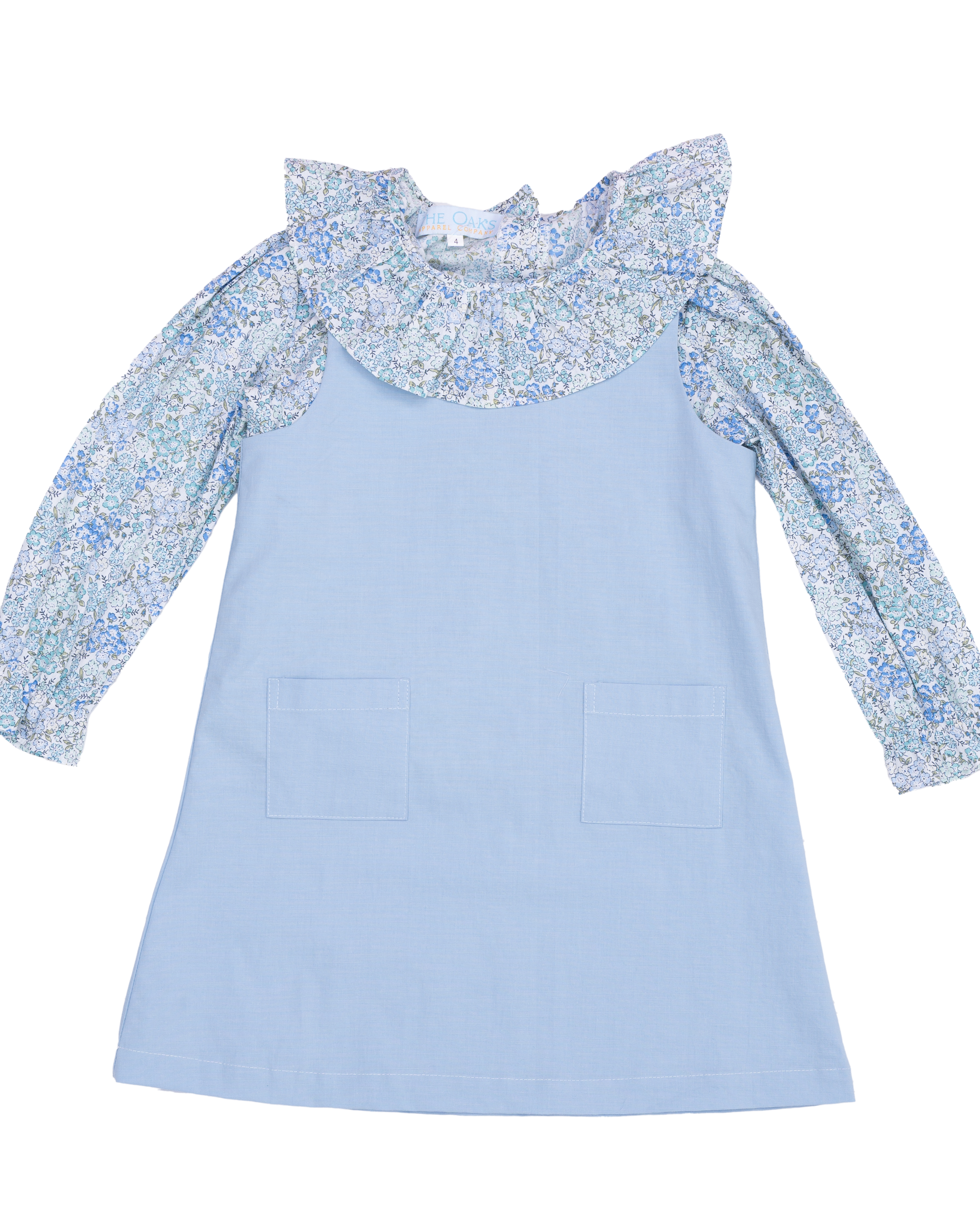 Matilda Blue Floral Dress – The Oaks Apparel Co.