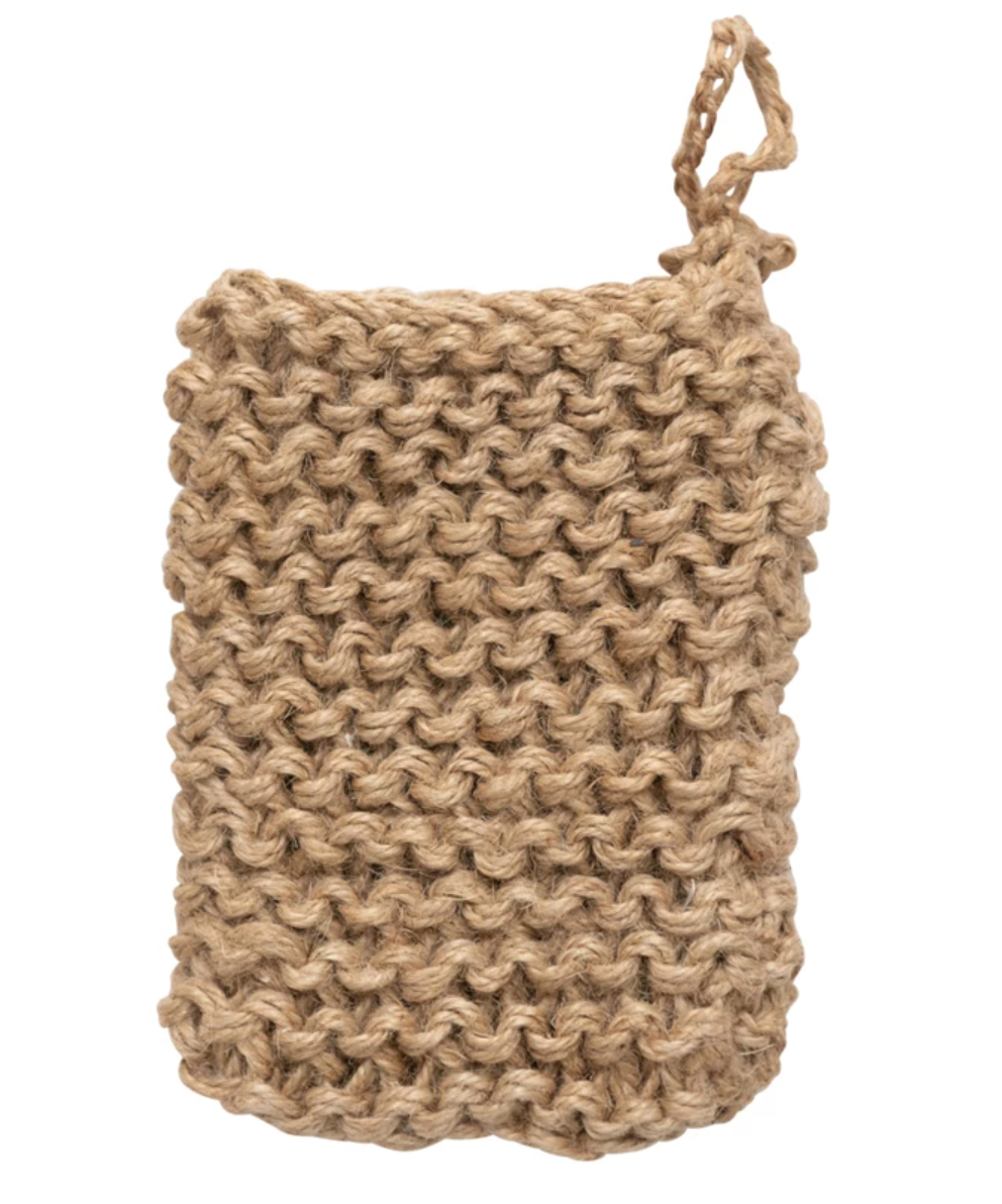 Jute Crocheted Body Scrubber/Soap Holder – The Oaks Apparel Co.
