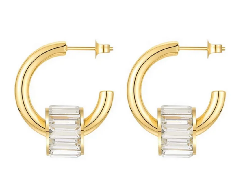 Cylinder Hoop Earrings – The Oaks Apparel Co.