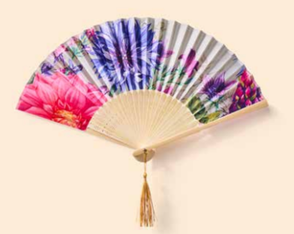 Satin Fan - Bountiful Blooms – The Oaks Apparel Co.