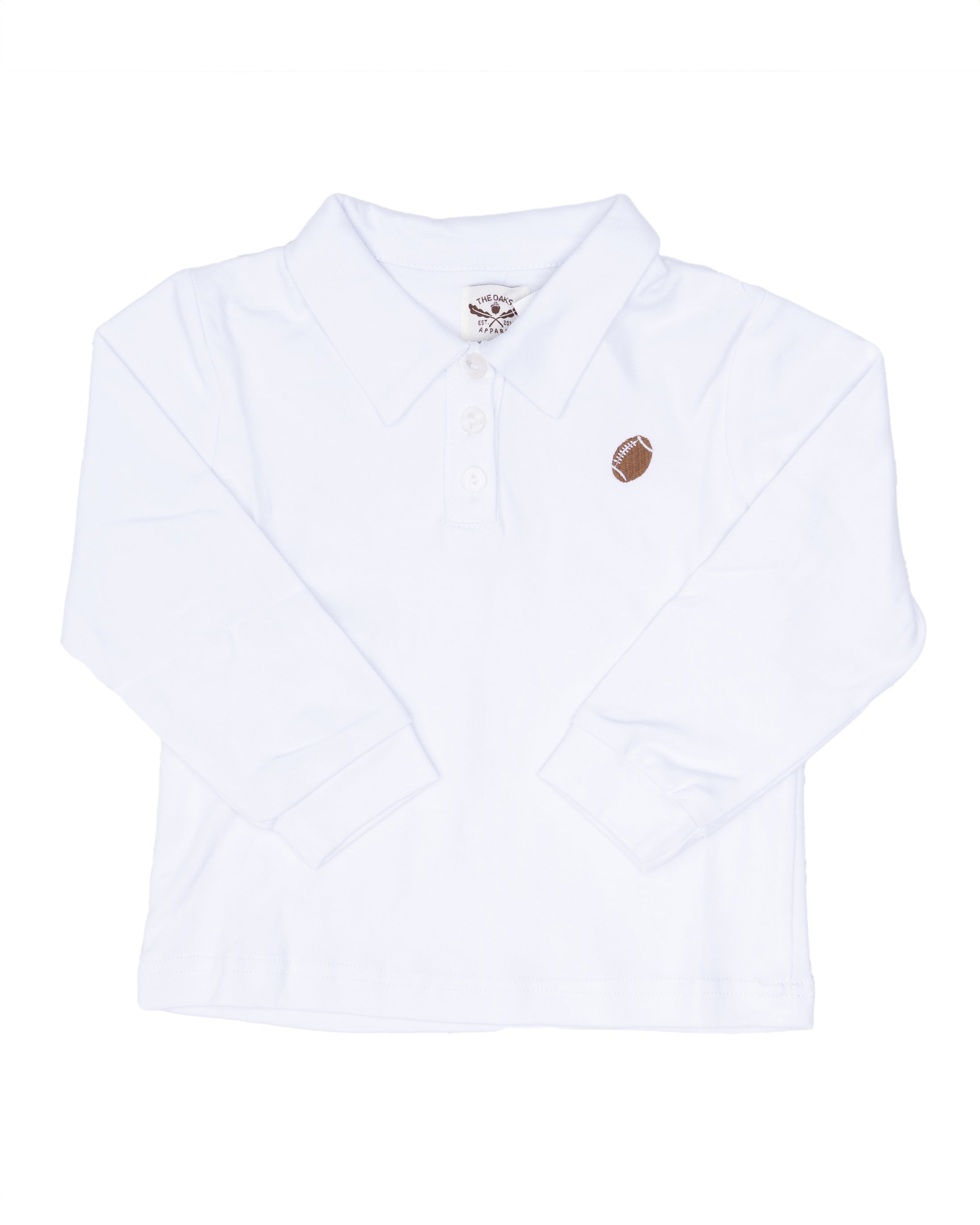 Watson Football Polo | Classic Children's Clothing | Oaks Apparel – The ...