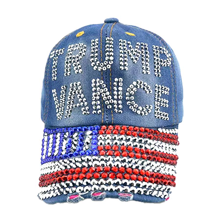 I Love My Freedom - Trump Vance Bedazzled Hat - 2879 – The Oaks Apparel Co.