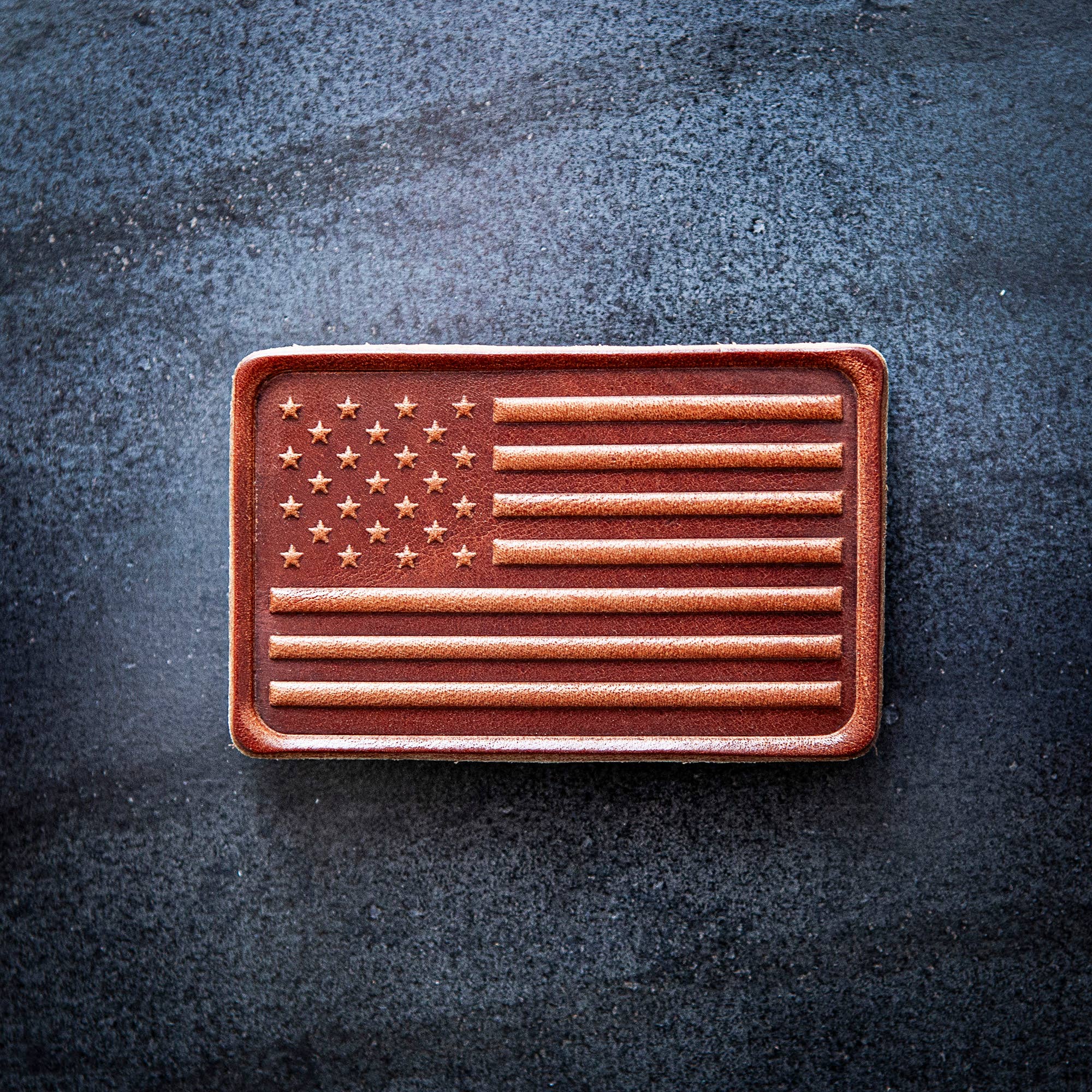 Sugarhouse Leather - American Flag Leather Magnet Block Style – The ...