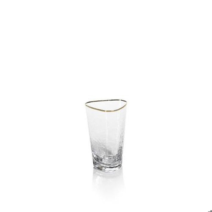 Aperitivo Triangular HB Glass, Clear w/ Gold Rim – The Oaks Apparel Co.